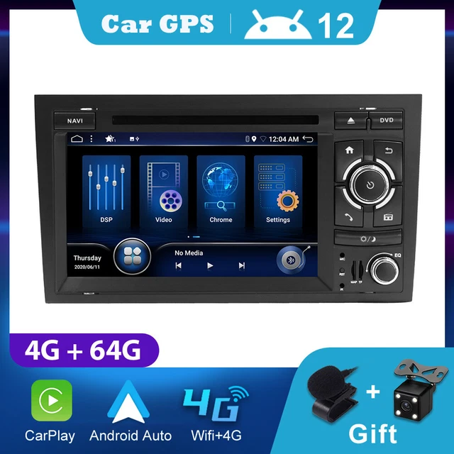 64G AUTORADIO GPS DVD CD Android 12 Pour Audi A4 B6 B7 S4 RS4 SEAT 2003-2011 EUR 255,12 ...