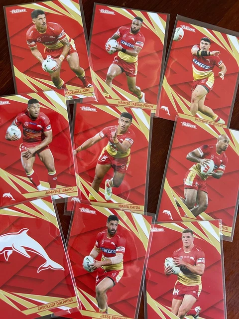 DOLPHINS 2024 NRL Traders Full Base Set Cards - opened only to identify ...