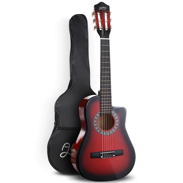 ALPHA 34& INCH Guitar Classical Acoustic Cutaway Wooden Ideal Kids Gift ...