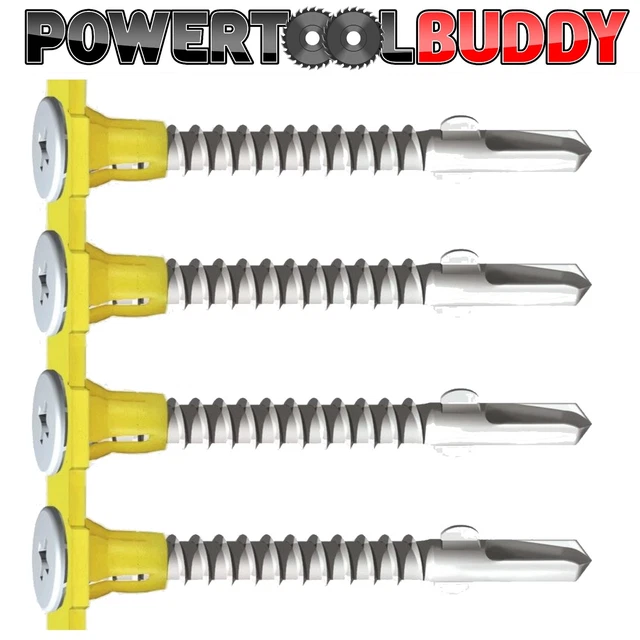 TIMCO COLLATED WING Tip Self-Drilling Tek Screws for Steel zinc or ...