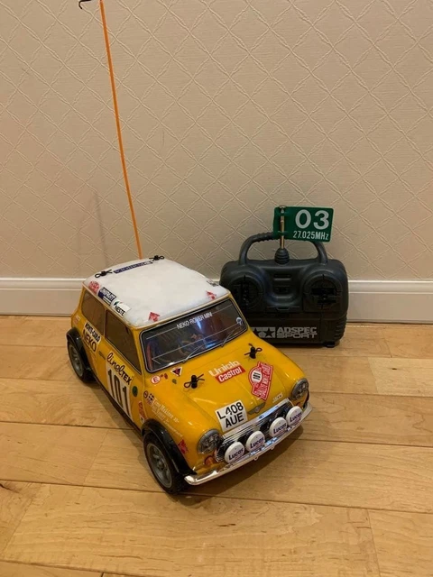 TAMIYA 1/10 MINI Cooper Monte Carlo M-03 RC Car w/ Transmitter AS-IS £ ...