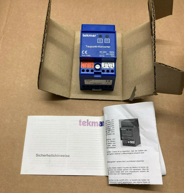 TEKMAR TAUPUNKT-KONVERTER TYP 1760 Heizungsregler Heizungssteuerung OVP ...