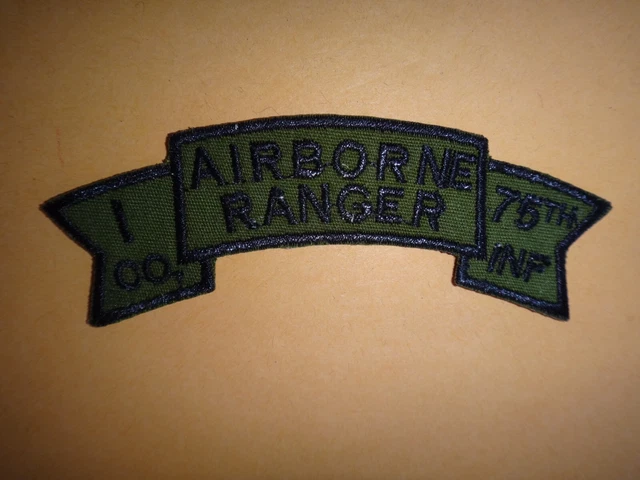 US I CO 75th Infantry Regiment AIRBORNE RANGER Vietnam War Subdued ...