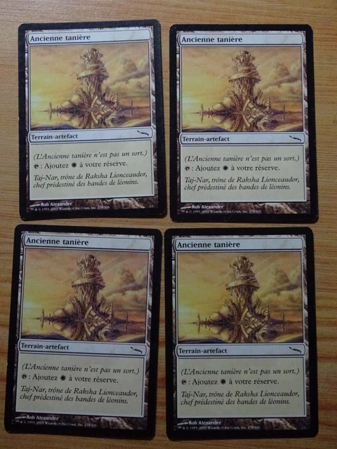 CARTE MAGIC : Ancienne Tanière - Ancient Den x4 - Mirrodin - NM EUR 1 ...