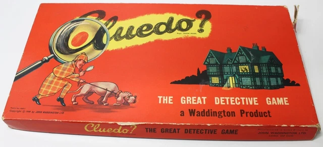 VINTAGE CLUEDO THE Great Detective Board Game by Waddington 1949 £9.03 ...