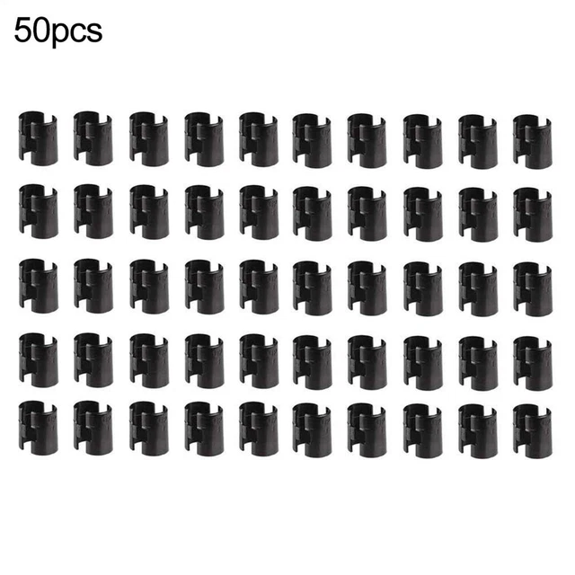50-PACKS WIRE SHELF Clips Shelving Split Sleeves Lock Metal Rack ...