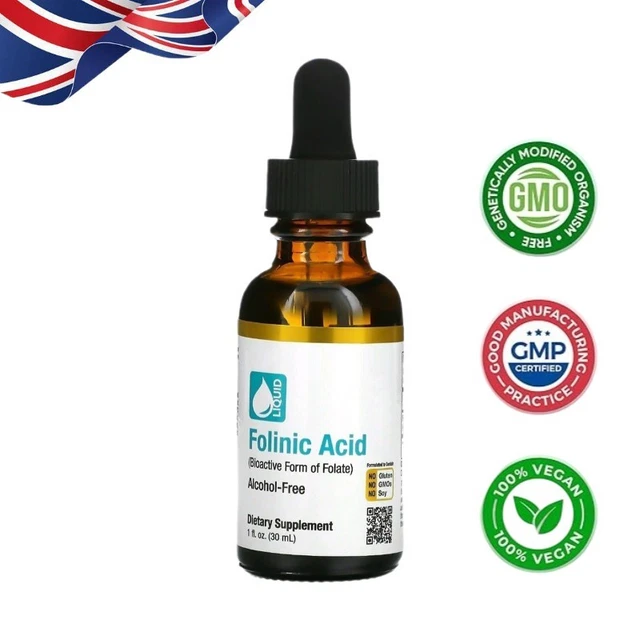 FOLINIC ACID LEUCOVORIN Alcohol Free 30ml, Speech Delay UK £9.85 ...