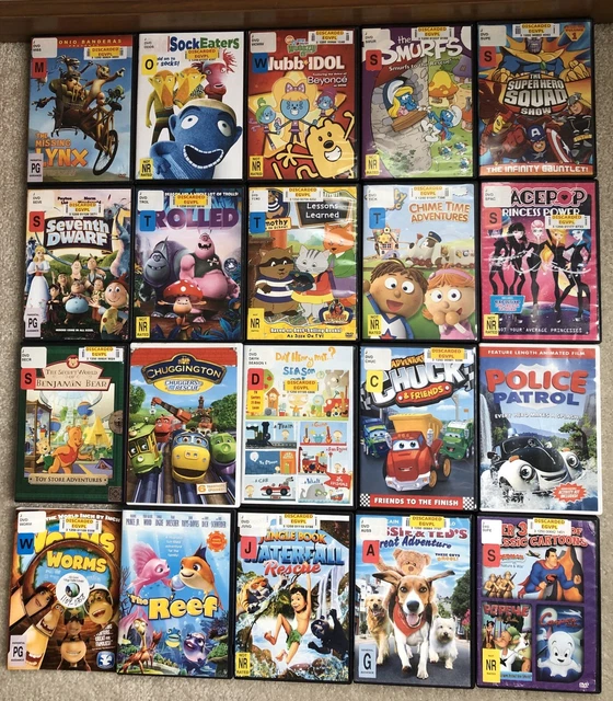 KIDS DVD LOT Of 20 Children’s Family TV Show Movies: Superman, Smurfs ...