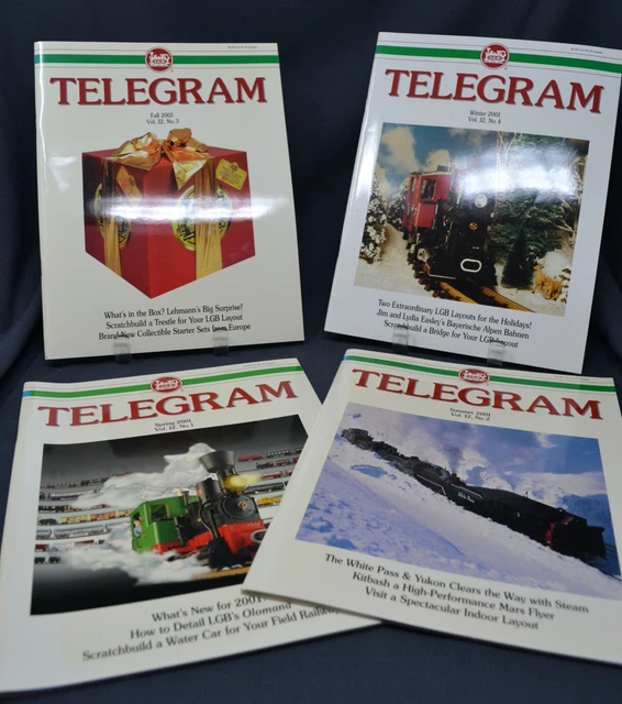 VINTAGE MODEL TRAIN Railway LGB Telegram Magazine Reference G Scale ...