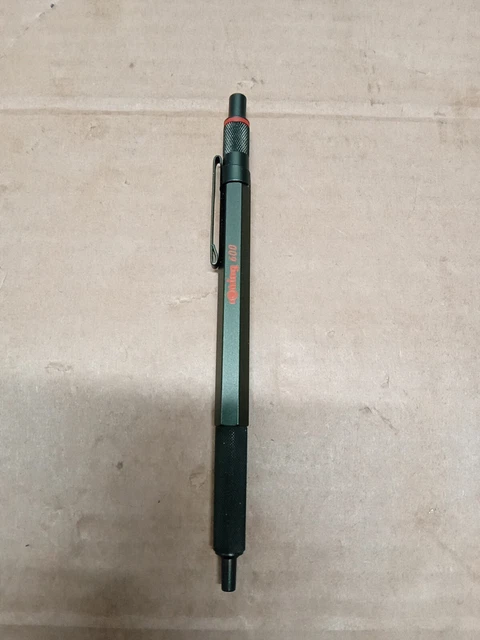 ROTRING 600 BALLPOINT Pen Medium Point Black ink For School, USED ...