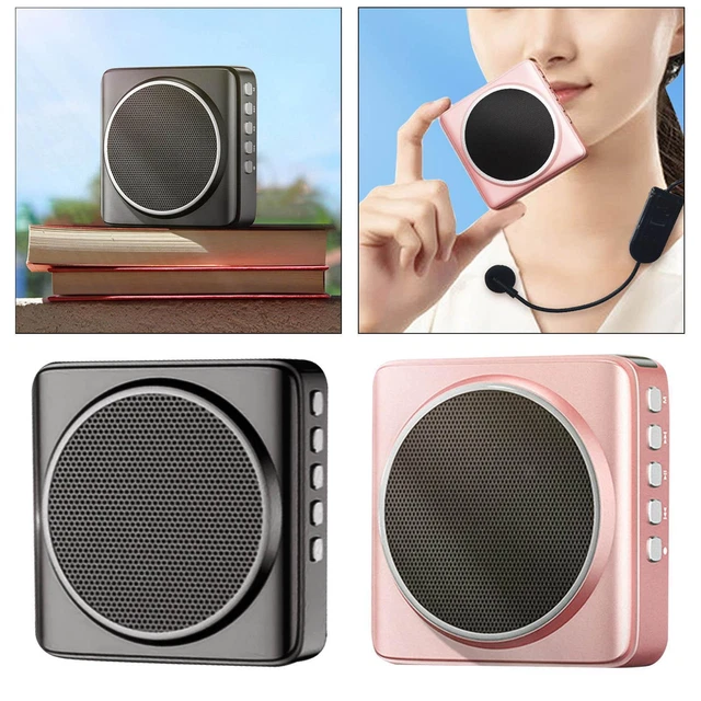 RECHARGEABLE VOICE AMPLIFIER, with Mic ,Support USB TF Card Portable ...