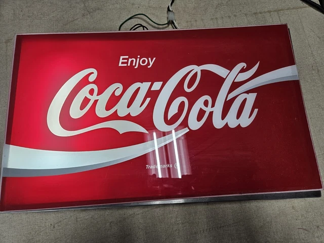 VINTAGE LANCER COCA Cola Genuine Translight Backlit Sign, Needs Bulbs & Corded £118.79 - PicClick UK