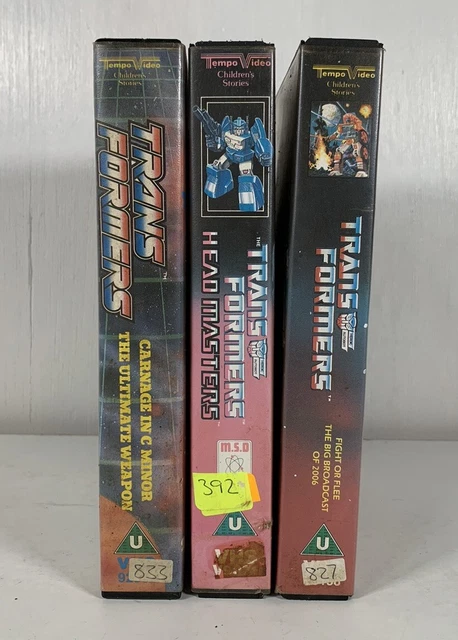 VINTAGE BUNDLE OF Transformers VHS Tapes 1988/1989 £12.99 - PicClick UK