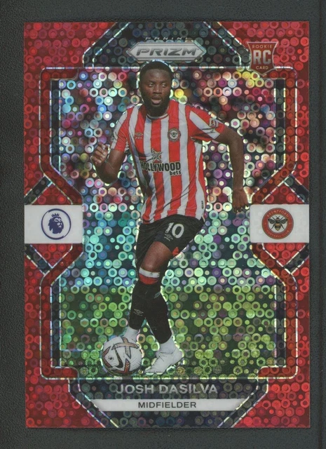 2022-23 JOSH DASILVA 49/49 panini prizm premier league disco red rookie rc#44 EUR 8,97 - PicClick IT