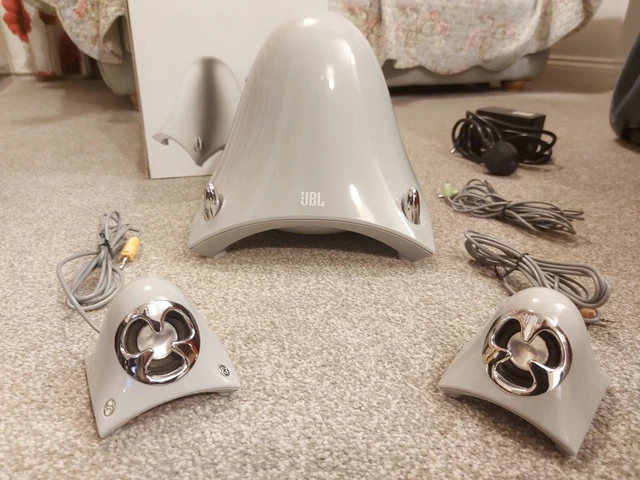 JBL CREATURE II 3-Piece Powered Speaker System Grey in Original Box £40 ...