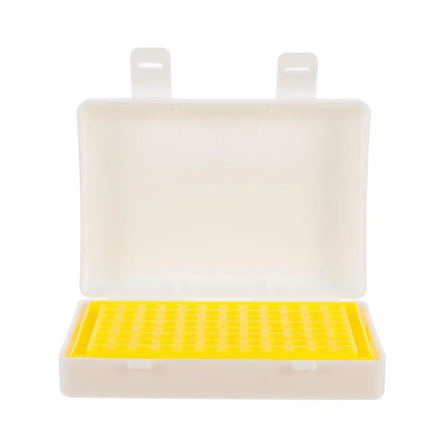 96-WELL CENTRIFUGE TUBE Vial Rack Flip-top Test Holder Stand Micro ...