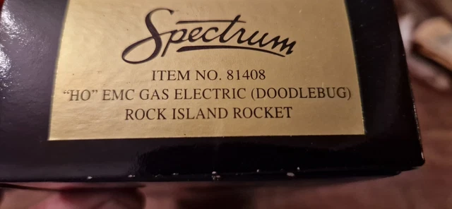 BACHMANN SPECTRUM HO EMC Gas Electric Rock Island Rocket Doodlebug Mint ...