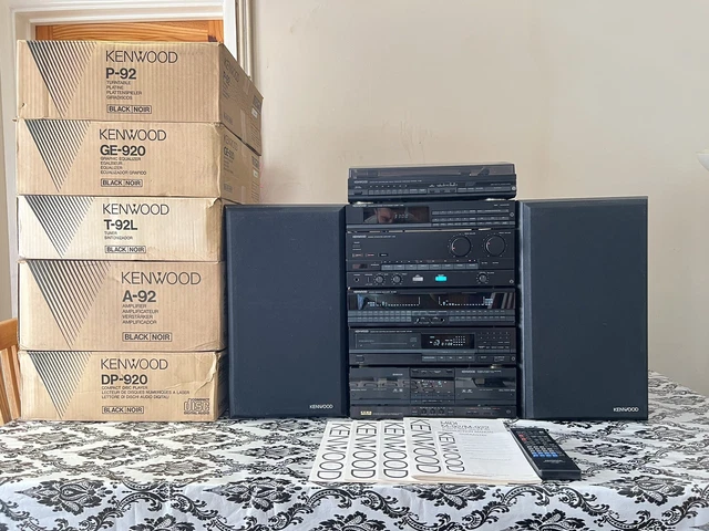 KENWOOD HIFI 6 pieces Stack system separates A-92 X-92 T-92L DP-920 ...