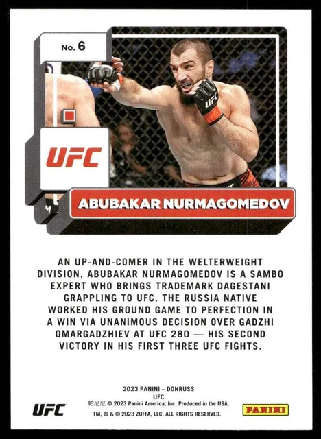 2023 DONRUSS UFC 30 octogone Abubakar Nurmagomedov /30 #6 C09 EUR 0,91 ...