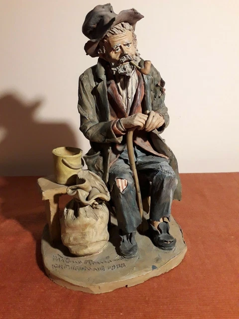 ANTICO PASTORE CERAMICA Caltagirone, Gaetano Romano 1977 EUR 800,00 ...