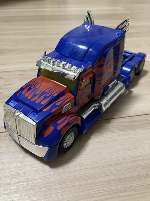 FIGURA DE ACCIÓN Transformers Optimus Prime Transformer Flames azul ...