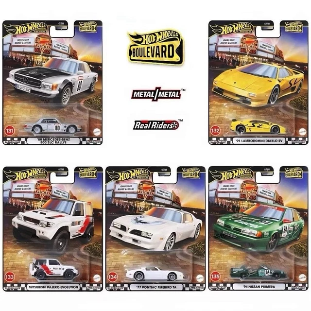 1:64 HOT WHEELS Boulevard Série 2025 Car Culture Premium Pack 5 Pc ...