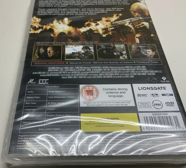 EDISON DVD KEVIN Spacey Morgan Freeman Justin Timberlake LL Cool J Film ...