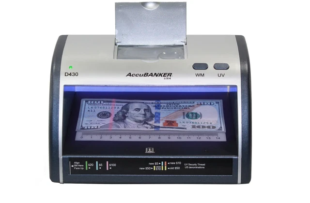 ACCUBANKER LED430 COUNTERFEIT Bill and ID Detector $64.95 - PicClick