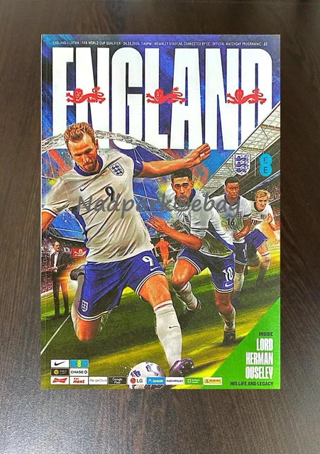ENGLAND V LATVIA World Cup Qualifier 2025 24th March 24/03/25 £4.99 ...
