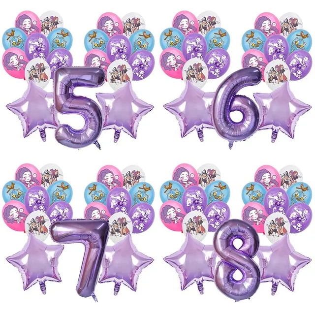 19PCS KPOP DEMON Hunters Birthday Balloon Decoration Set Music Girl ...