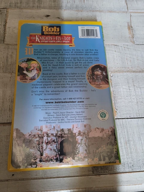 BOB THE BUILDER - The Knights of Fix-A-Lot (VHS, 2002) $16.00 - PicClick CA