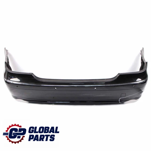 MERCEDES W211 REAR Bumper Trim Panel Cover Obsidian Black Metallic ...