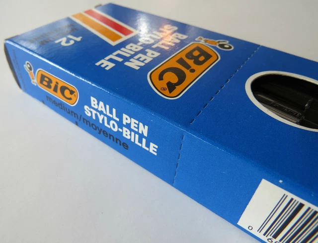 VINTAGE BIC BALL Point Pens 1980s PARTIAL BOX 11 Pack Medium MS11 M29 ...