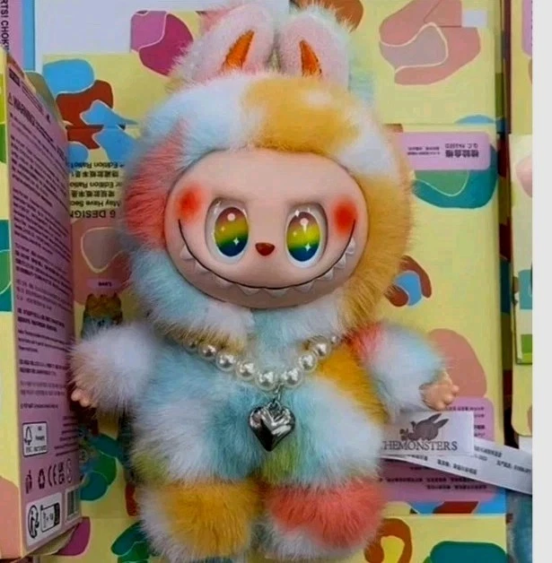2025 LABUBU RAINBOW with Necklace Secret Or Chase Series Dolls Toys ...