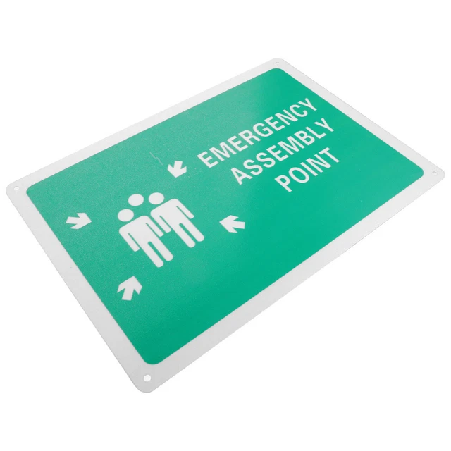 FIRE FIGHTING ASSEMBLY Point Sign Emergency Assembly Sign Safety Point ...