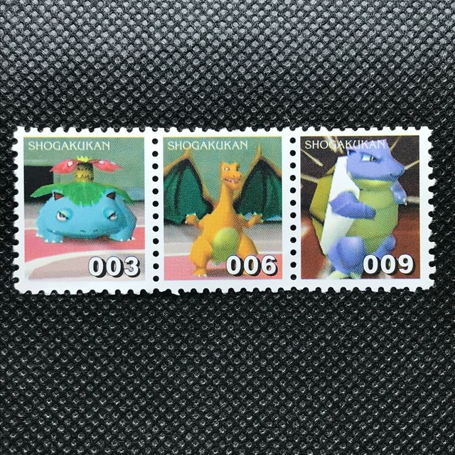 VENUSAUR CHARIZARD BLASTOISE Pokemon Stamp Japan Pocket monster ...