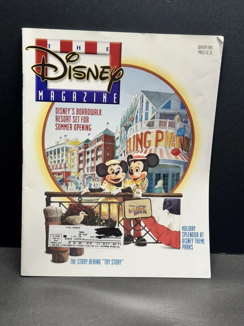 THE DISNEY MAGAZINE Winter 1995 Boardwalk Resort Mickey Minnie Mouse ...