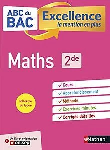 ABC DU BAC Excellence Maths 2de - La mention en plus ... | Livre | état ...