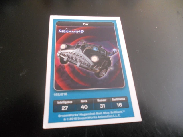 CARTE CARREFOUR DREAMWORKS n° 162 megamind car EUR 2,00 - PicClick FR