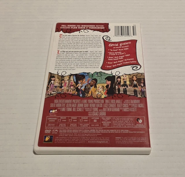BRATZ: ROCK ANGELZ (DVD, 2005) Animated Tia Mowry Soleil Moon Frye ...