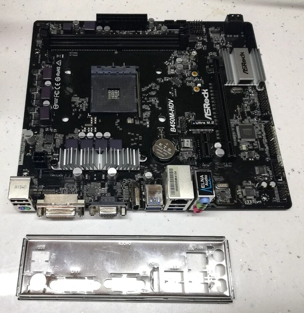 SCHEDA MADRE ASROCK B450M-HDV Advanced Micro Devices B450 socket AM4 ...