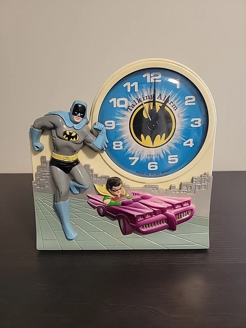 RARE VINTAGE JANEX Batman & Robin 1974 Talking Alarm Clock - For Parts ...
