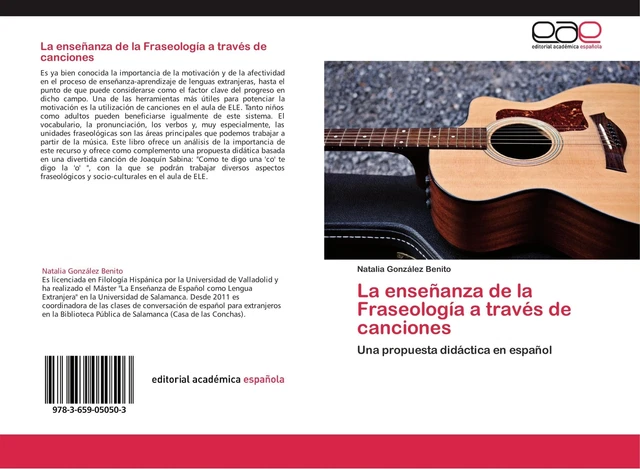 LA ENSEÑANZA DE la Fraseología a través de canciones Natalia González Benito EUR 27,79 - PicClick DE