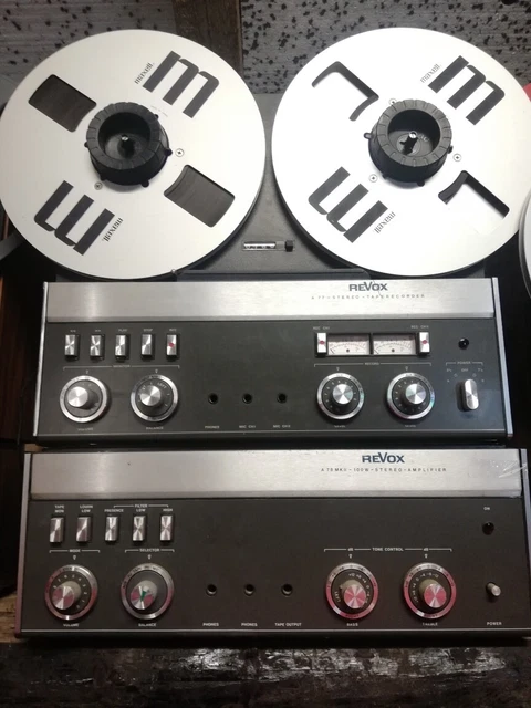 REVOX A77 MK4 Bandmaschine Tonbandgerät und A78 Verstärker Amplifier + Zubehör EUR 1.999,99 ...