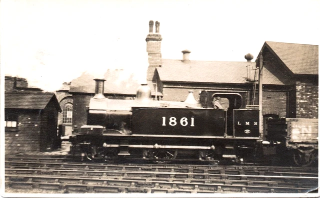P/CARD EX MR- LMS 0-6-0T CLASS 1F No 1861 R/PHOTO SEE SCANS £1.50 ...