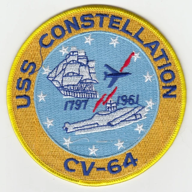 USN CV-64 USS CONSTELLATION SHIPS CREST PATCH Genuine EUR 4,83 ...