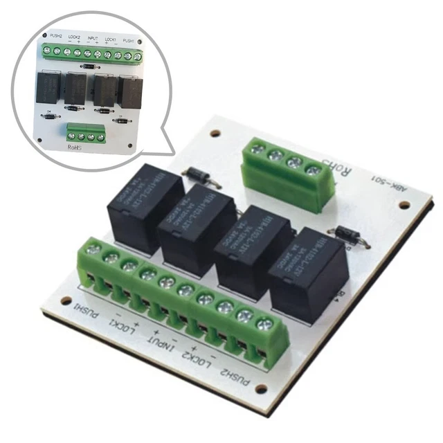 Compact And Efficient Interlocking Relay Module For Dual For Door Security £16 32 Picclick Uk