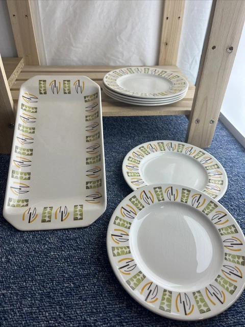 BESWICK LUNAR PLATES Vintage Tea Sandwich Cake Service £25.00 - PicClick UK