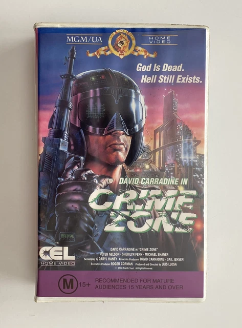 CRIME ZONE [VHS] CEL MGM/UA Big Box Clamshell Ex-Rental Video Tape 1988 ...