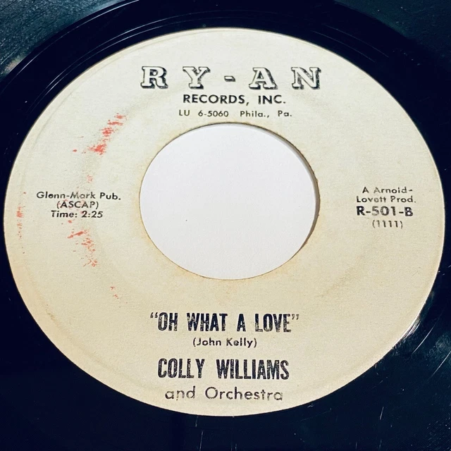 COLLY WILLIAMS - You Know I'll Love You Tomorrow / Oh What A Love 45 ...